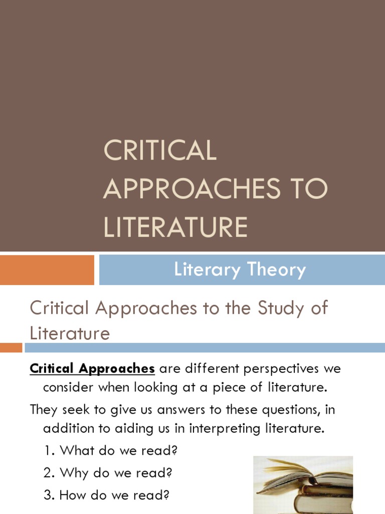 Critical Approaches to Literature | PDF | Id | Literary Criticism