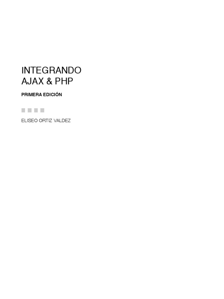 Integrando AJAX & PHP | PDF | Ajax (Programación) | Red mundial