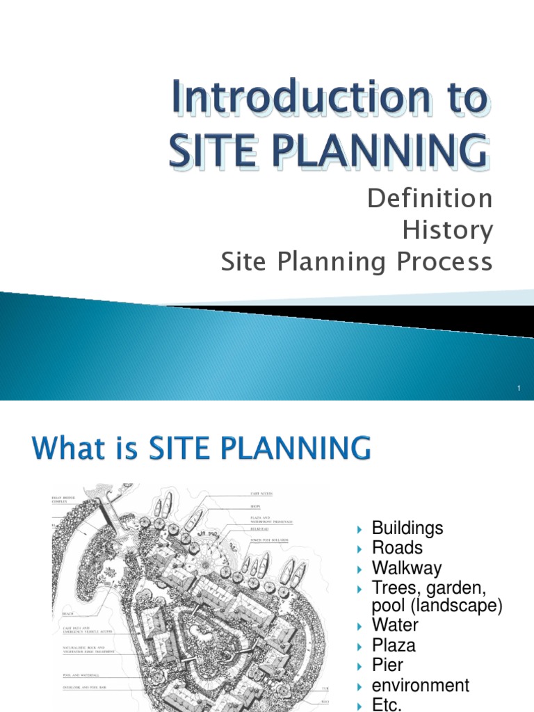 Introduction To Site Planning | PDF | Urban Planning | Landscape
