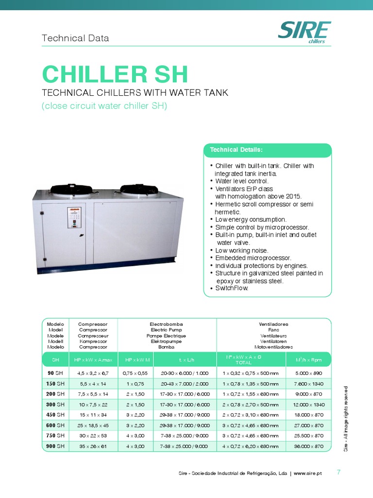 Chiller SH | PDF | Manufactured Goods | Machines