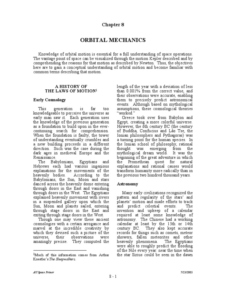 Orbital Mechanics | PDF | Orbit | Heliocentrism