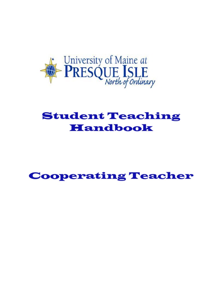 Cooperating Teacher Student Teaching Guide | PDF | Teachers | Lesson Plan