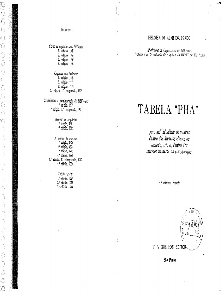 Tabela PHA PDF | PDF