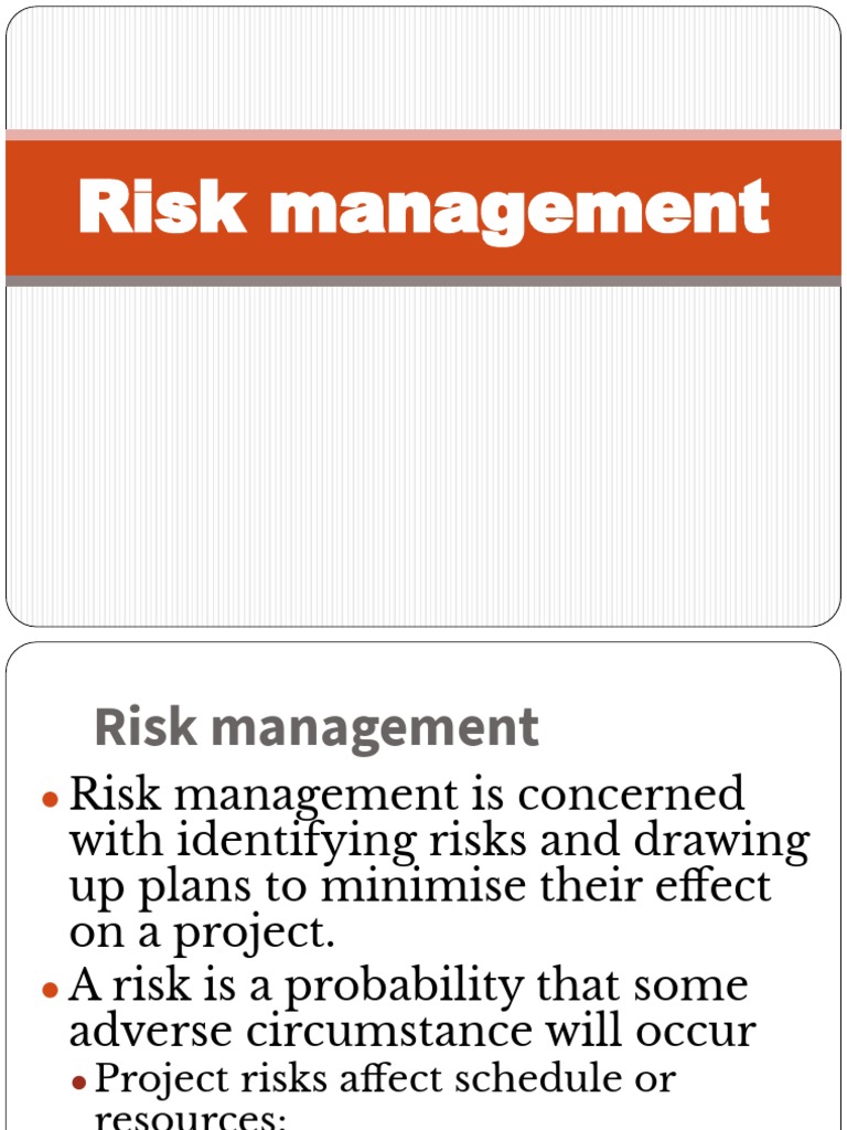 Risk Management Notes | PDF | Risk Management | Reuse