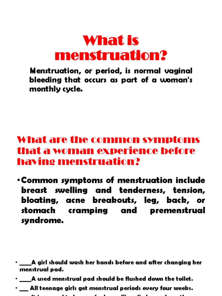 What Is Menstruation | PDF | Self-Improvement