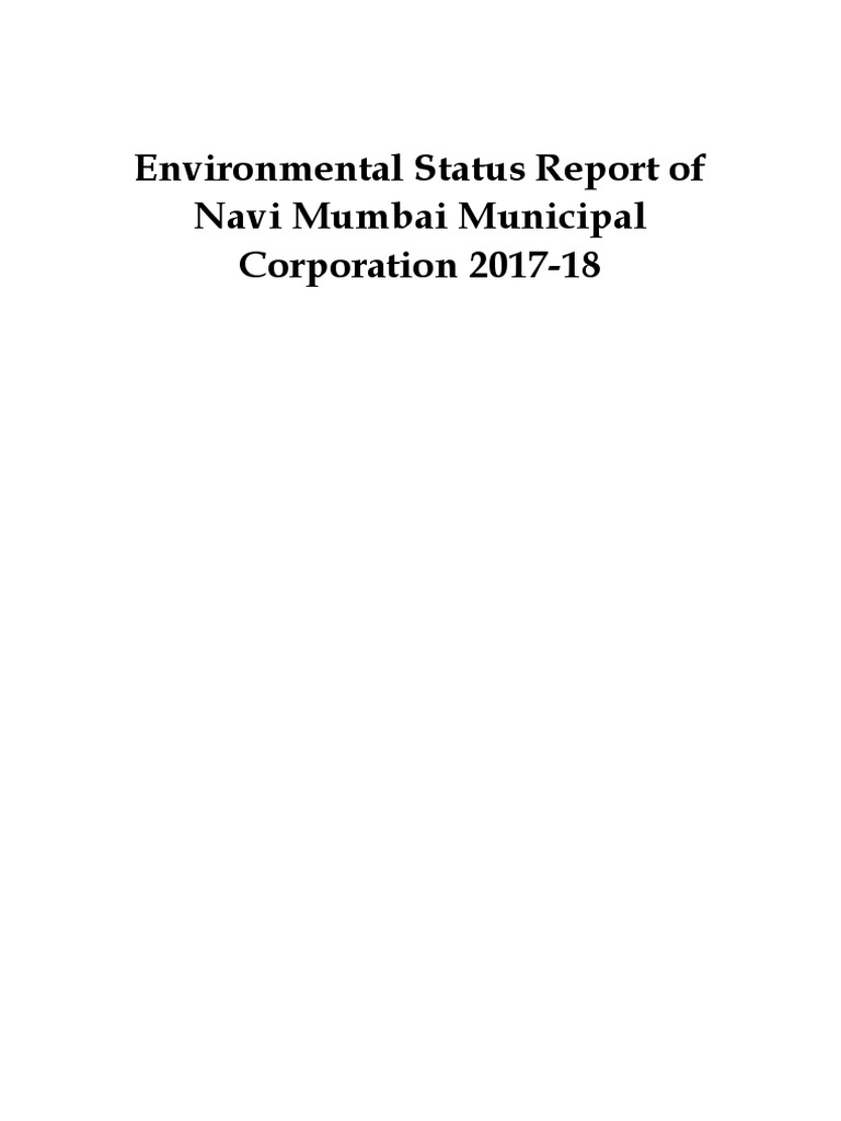 Esr 2017-18 PDF (20 05 2019) PDF | PDF | Air Pollution | Municipal ...