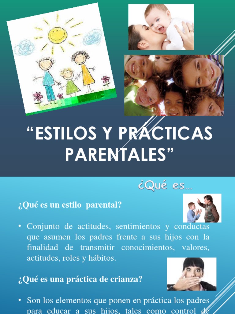 Estilos y Practicas Parentales | PDF | Acción (filosofía) | Cognición