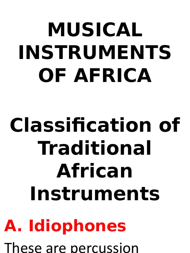 B. Musical Instruments of Africa | PDF | String Instruments | Musical ...