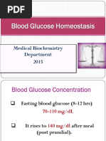 Blood Glucose Homeostasis Flowchart | PDF