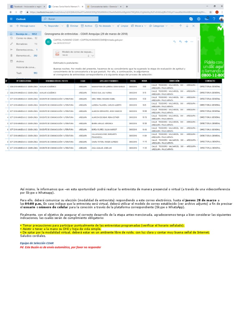 Entrevista Coar | PDF