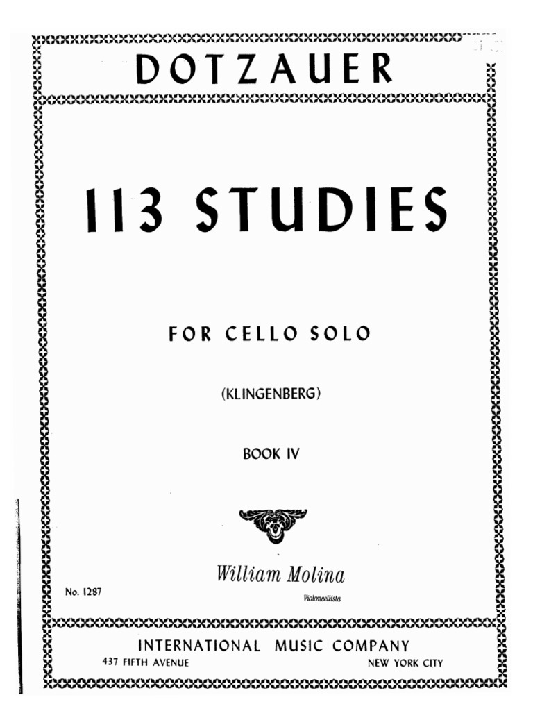 Dotzauer Book 4 | PDF