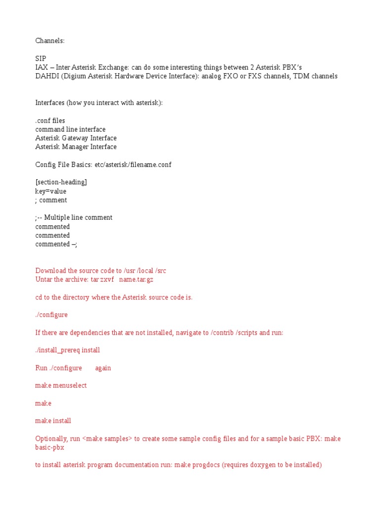 Asterisk Guide | PDF | Computing | Telephony