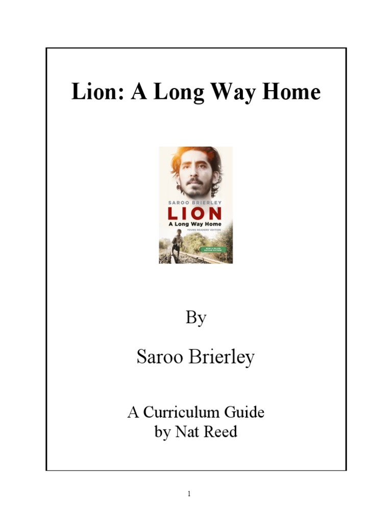 Lion, A Long Way Home Novel Study Preview | PDF | Monsoon | Poetry