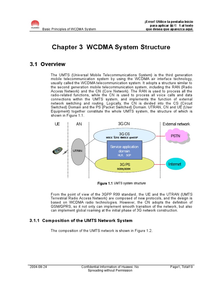 Chapter 3 WCDMA System Structure | PDF | Computer Network ...