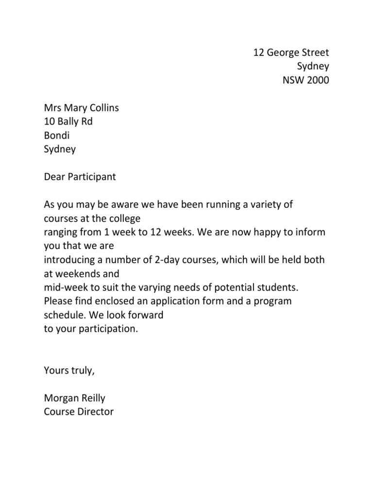 Mail Merge Activity | PDF