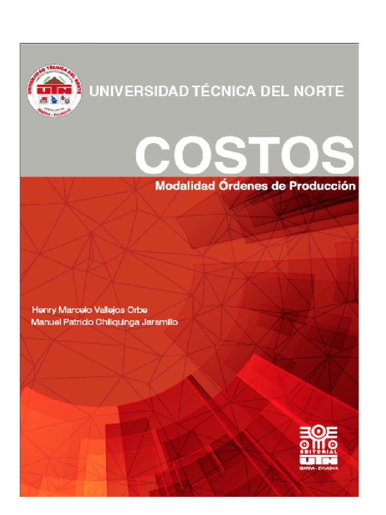 Costos Por Órdenes de Produccion - LIBRO Costos | PDF | Contabilidad ...