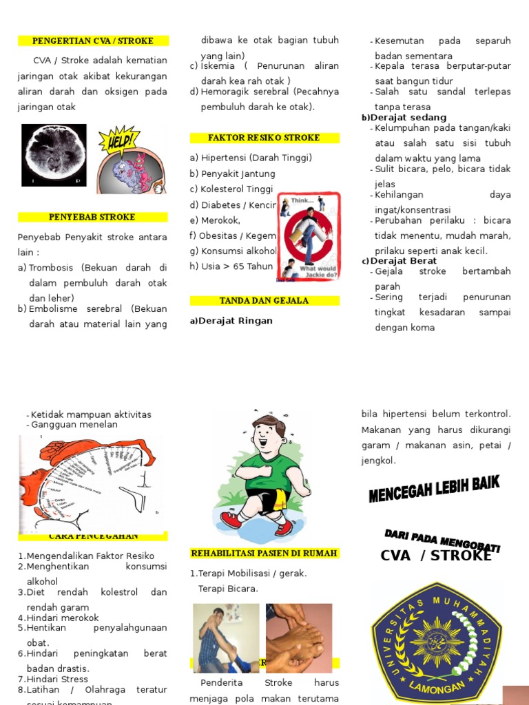 Leaflet Cva Infark (Stroke) | PDF