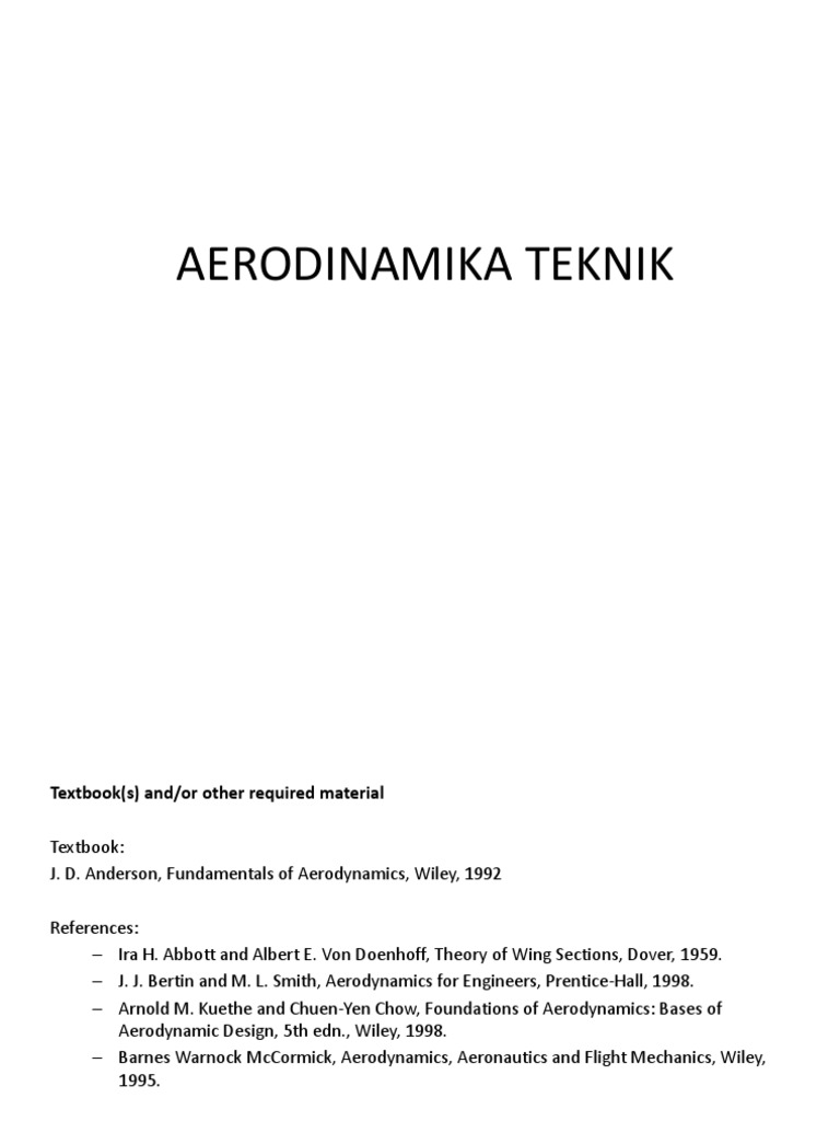 Aerodynamics - Anderson PDF | PDF | Aerodynamics | Fluid Dynamics