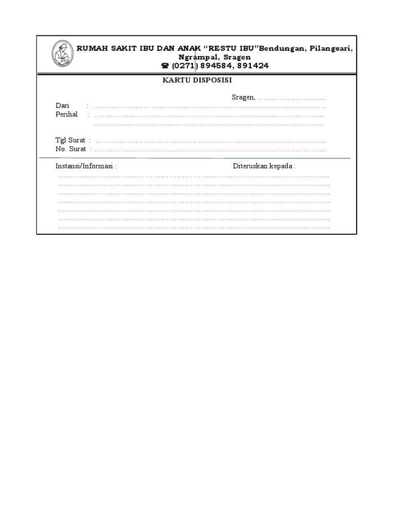 Contoh Disposisi | PDF