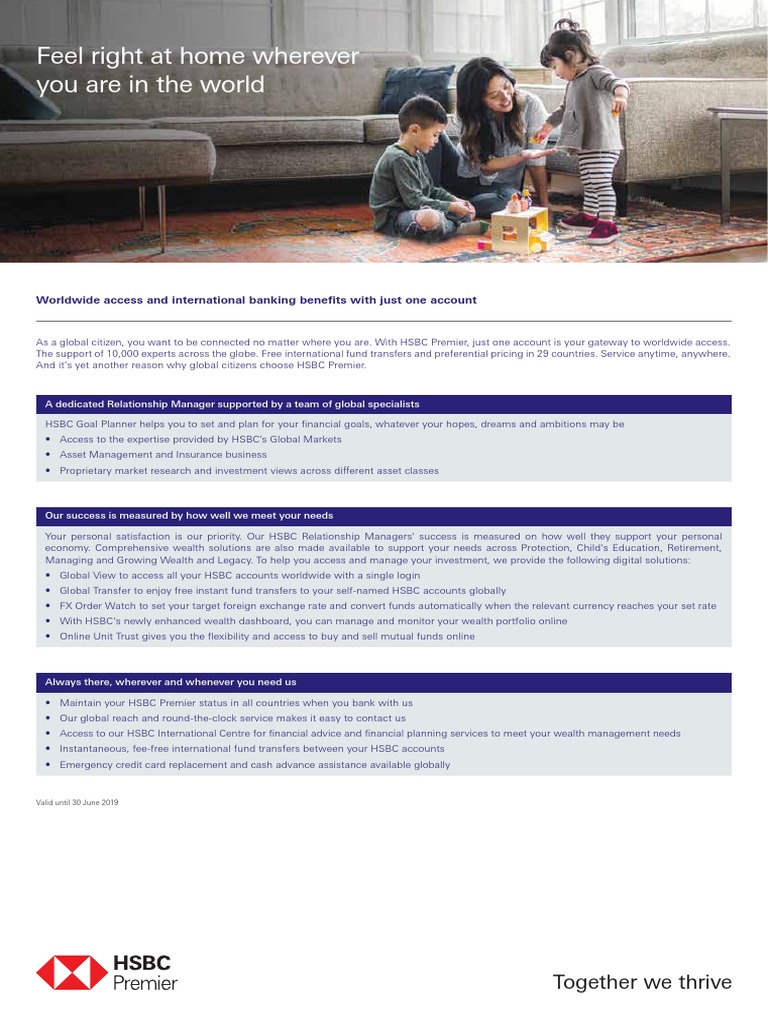 Premier Factsheet | PDF | Hsbc | Visa Inc.