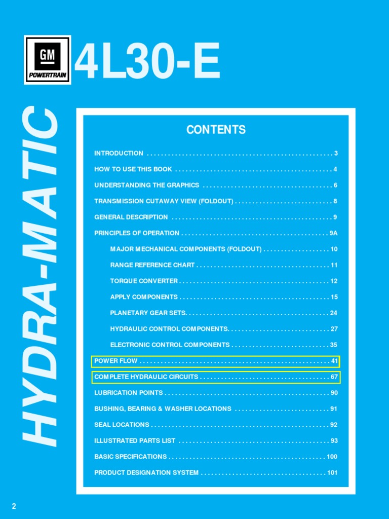 4L30E R PDF | PDF | Transmission (Mechanics) | Valve