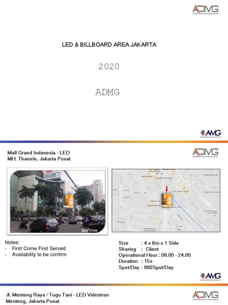 Jakarta LED & Billboard Advertising Guide | PDF | Jakarta | Mass Media