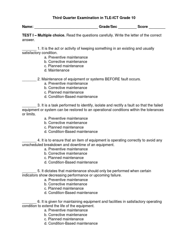 ICT Grade 10 Test Paper | PDF | Computer Virus | Antivirus Software