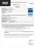 Candidate Hall Ticket | PDF | Test (Assessment)