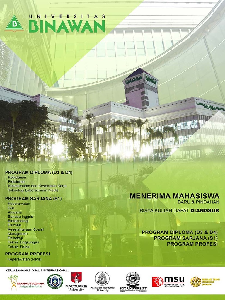 Brosur Univ Binawan PDF | PDF