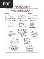 AP Grade 1 Worksheet - 2Q | PDF