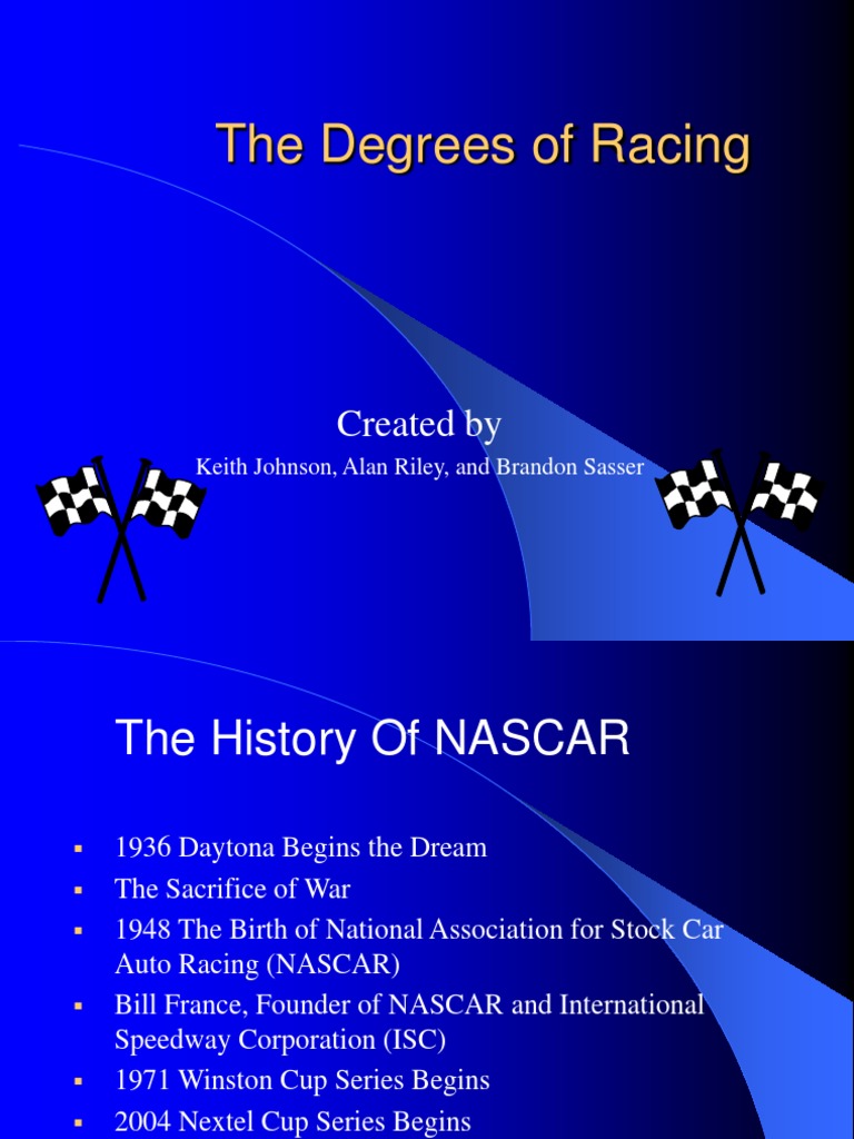 Nascar Powerpoint - Pps | PDF | Oval Track Racing | Stock Car Races