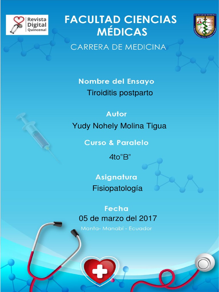 Tiroiditis Postparto: Causas y Síntomas | PDF | Tiroides | Hormona ...