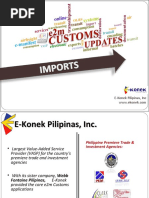 e2m-Customs: Streamlining Trade | PDF | Debits And Credits | Payments