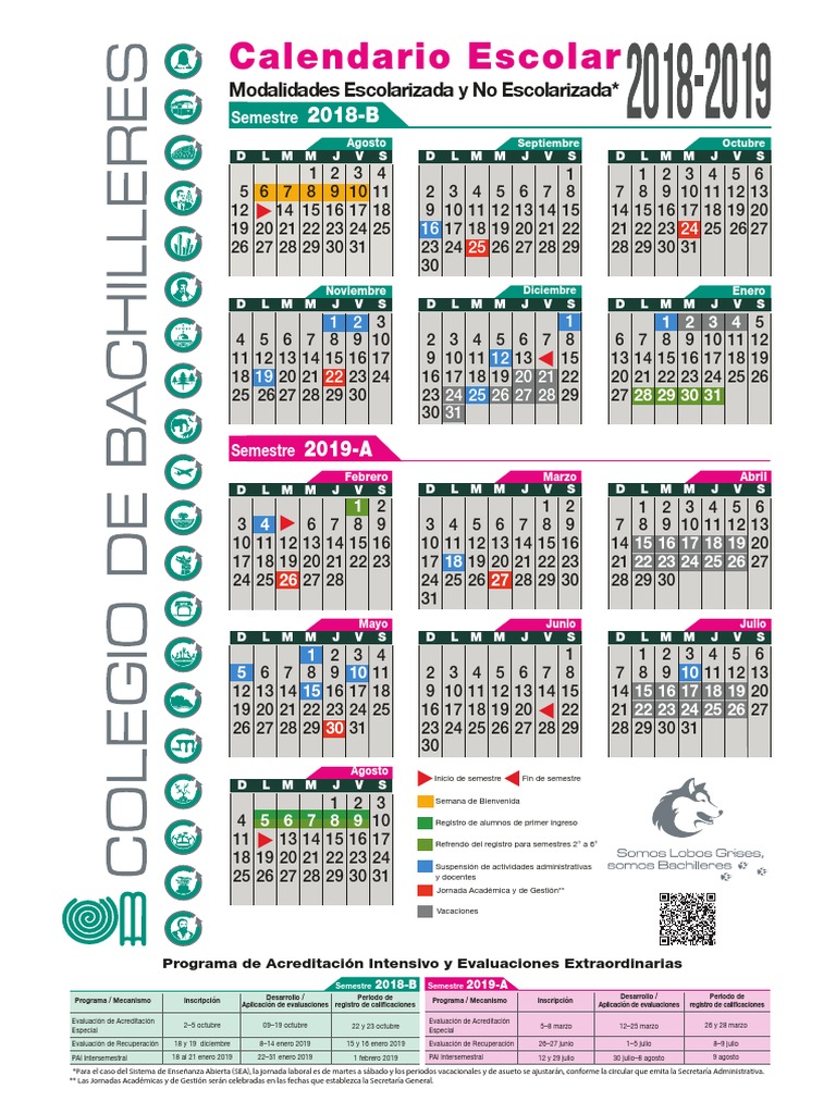 Calendario Escolar 2018 2019 PDF | PDF | Clima