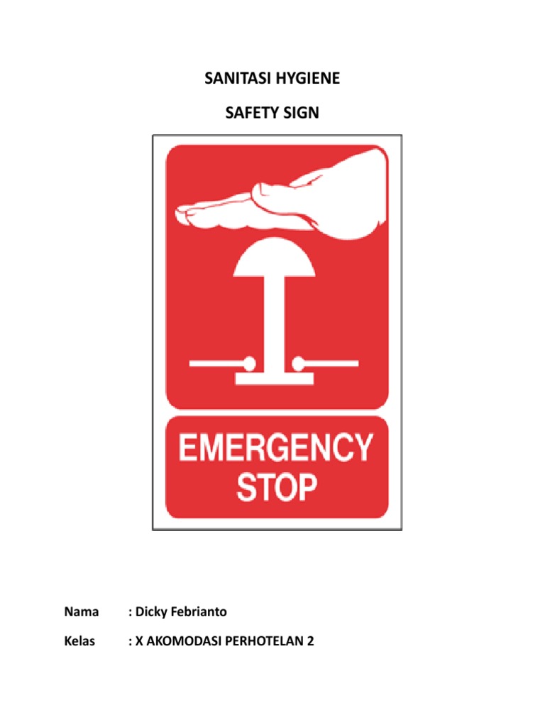 Definisi SAFETY SIGN | PDF