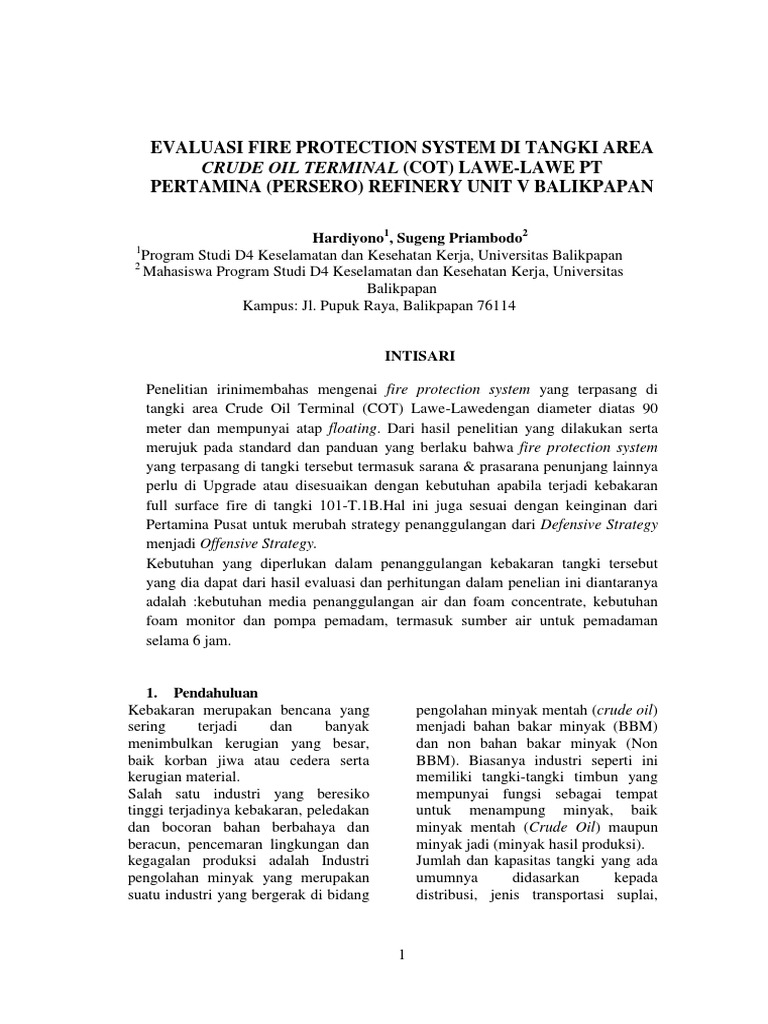 Oil Storage Tank Fire Protection | PDF