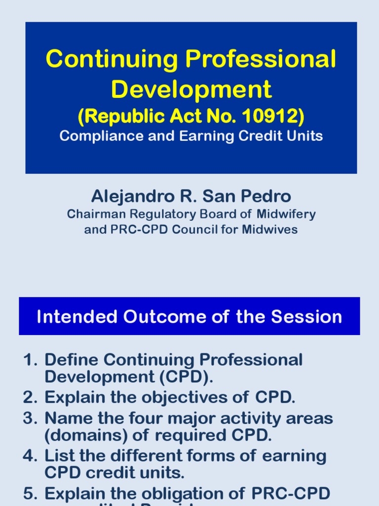 CPD Requirements for Midwives Under RA 10912 | PDF | Professional ...