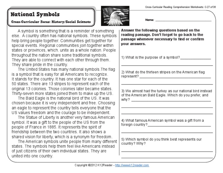 3rd Grade Reading Comprehension Worksheets - Third Grade - Week 27 ...