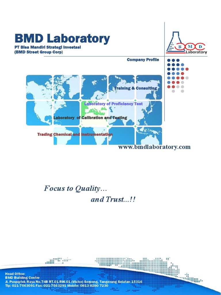 Company Profile BMD Laboratory (Jasa Kalibrasi) | PDF