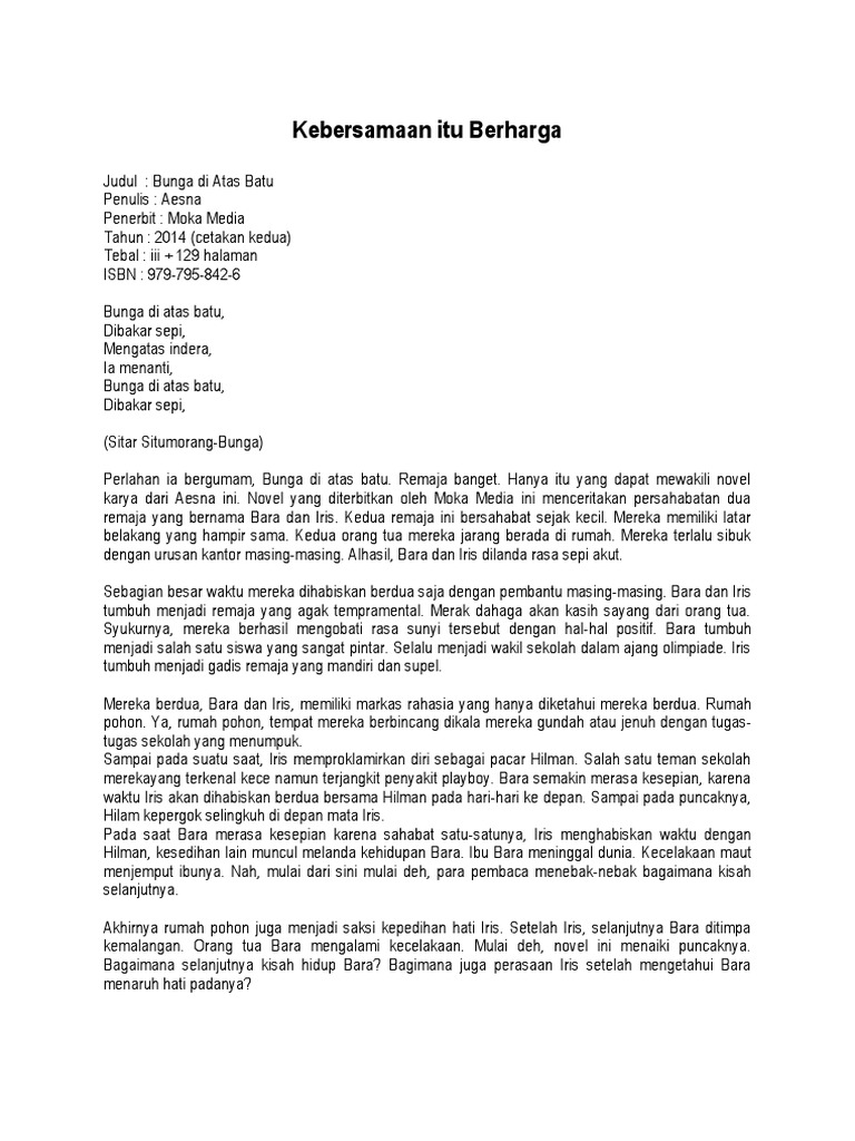 Bunga Di Atas Baru | PDF | Fiksi Umum | Puisi
