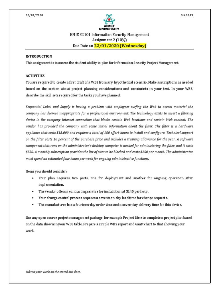 Ism A2 | Download Free PDF | Project Management | Internet