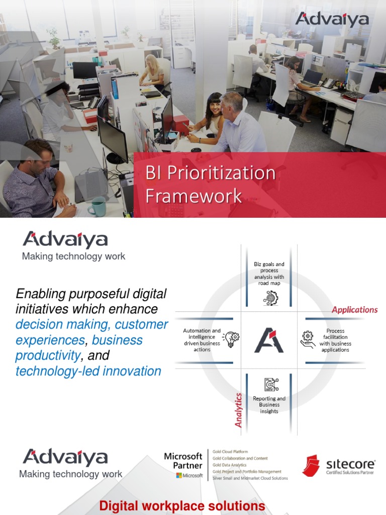 BI Prioritization Framework | PDF | Analytics | Information Management