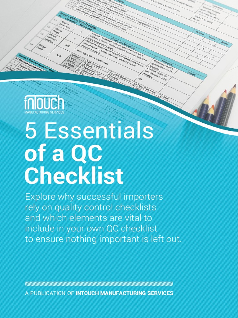 5 Essentials of A QC Checklist | PDF | Packaging And Labeling | Retail