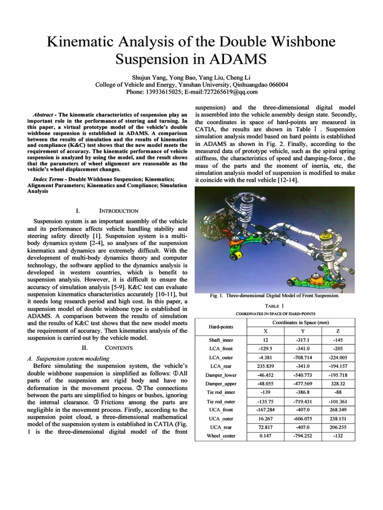 Analysis in Adams | PDF | Steering | Simulation