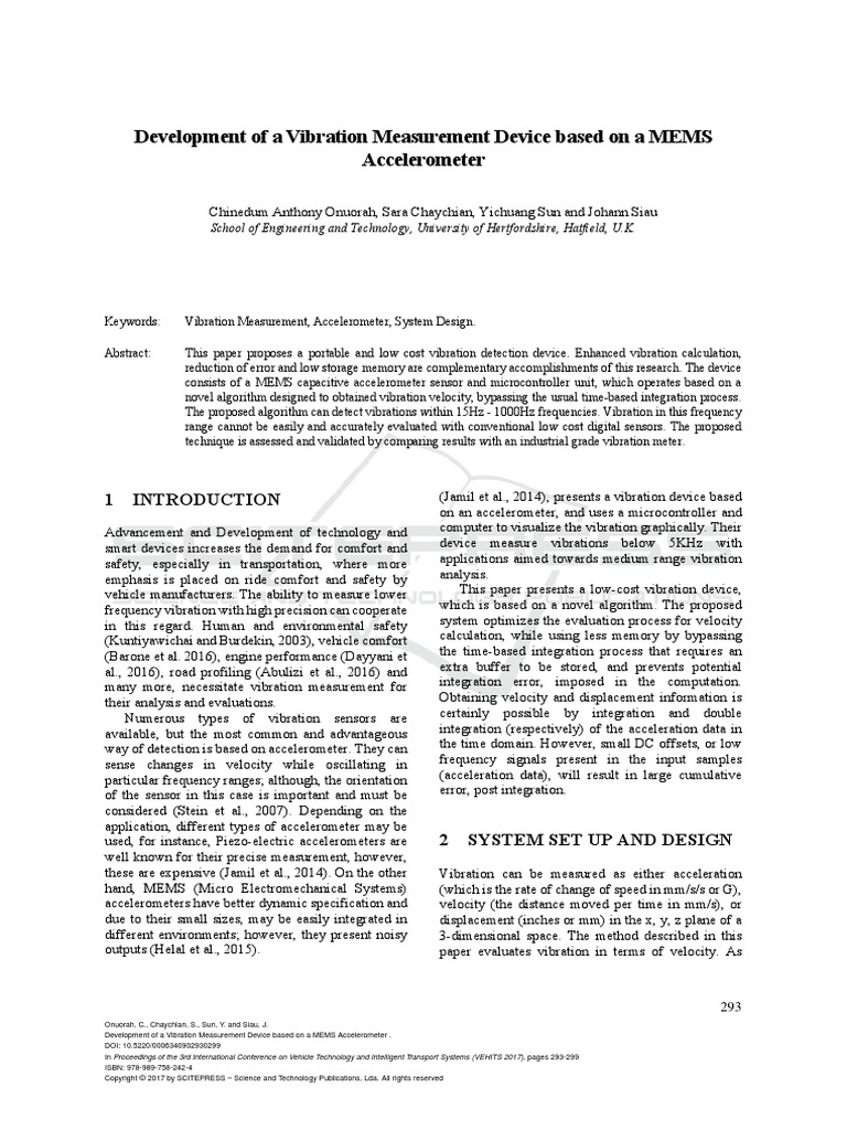 63409 | PDF | Accelerometer | Sampling (Signal Processing)