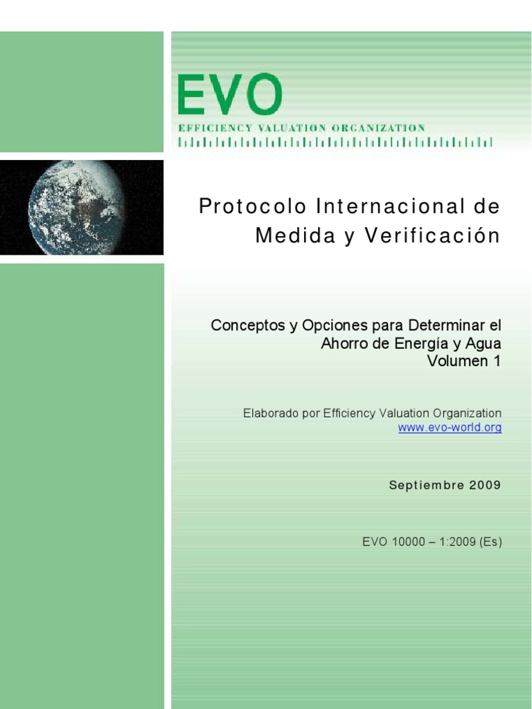 EVO - IPMVP 2009 - Volumen I - Espanol | PDF | Conservación de energía ...