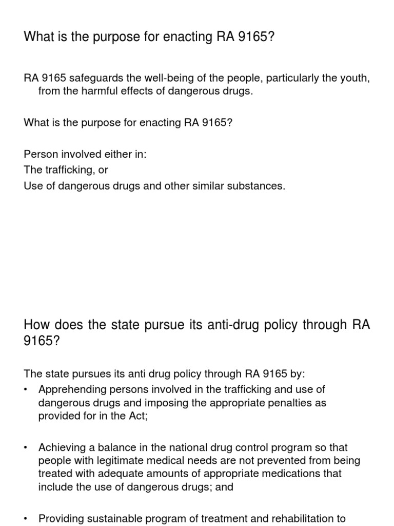 Docshare - Tips - Ra No 9165 Powerpoint Presentation PDF | PDF ...