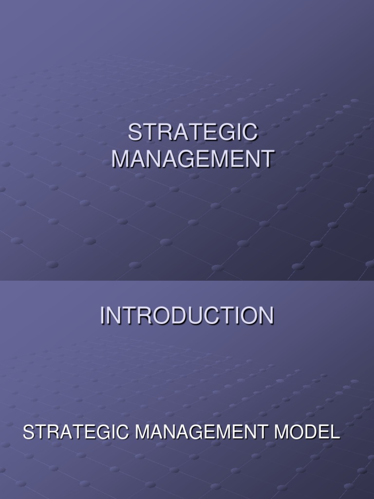 A.Strategic Management | PDF | Strategic Management | Goal