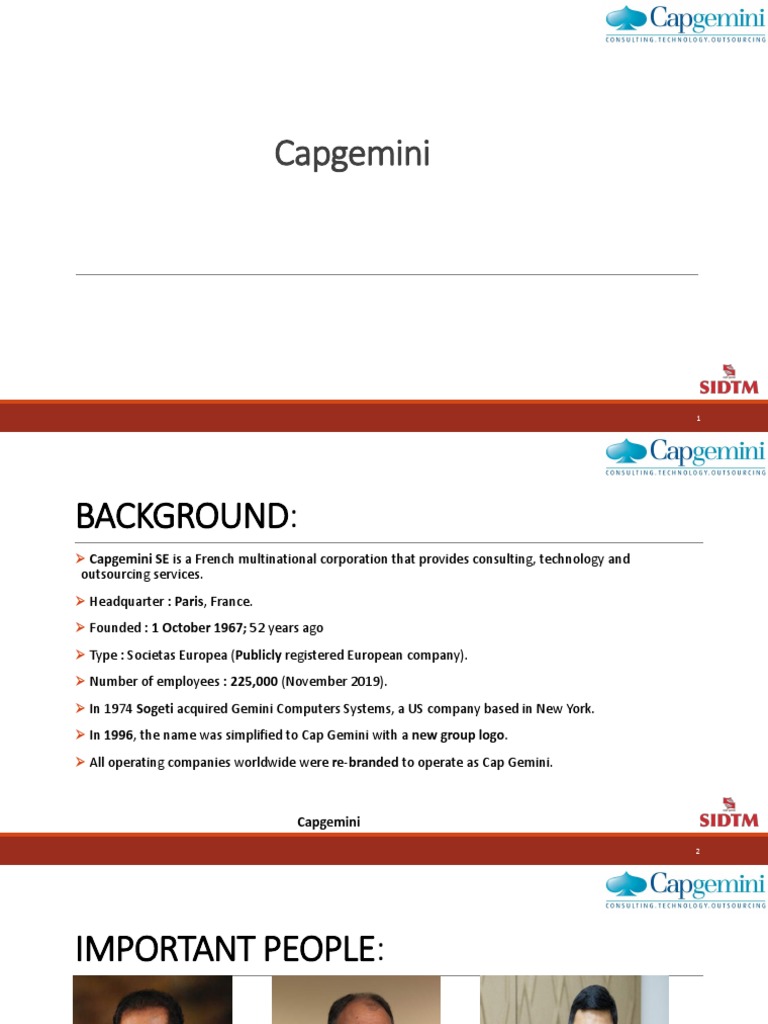 Capgemini | Download Free PDF | Outsourcing | Customer Relationship ...
