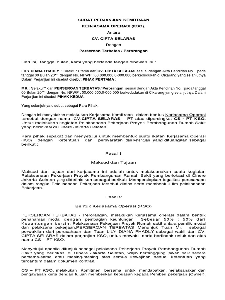 Draft KSO - Internal | PDF